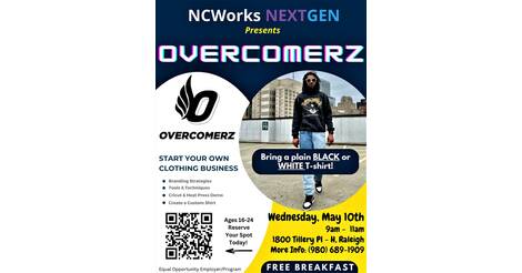 NCWorks NEXTGEN presents OVERCOMERZ (05/03/2023) - News - Wake County ...
